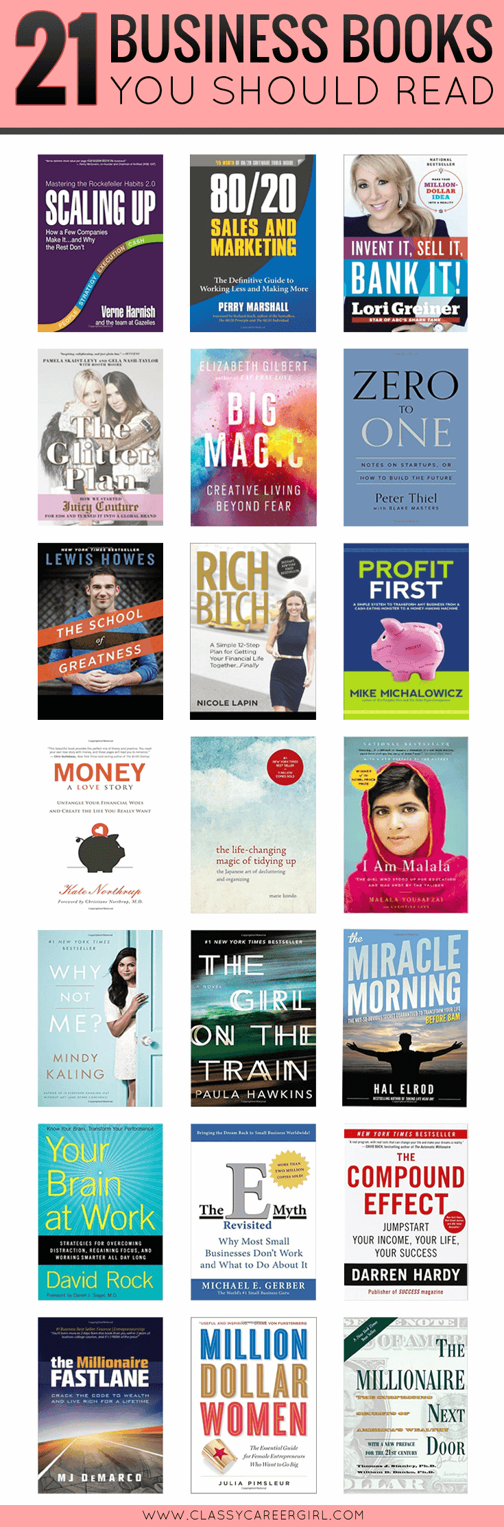 21 Business Books You Should Read | Classy Career Girl