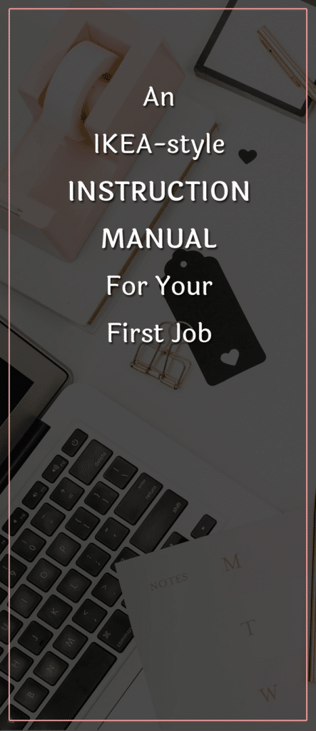 An IKEA-style Instruction Manual For Your First Job [INFOGRAPHIC ...